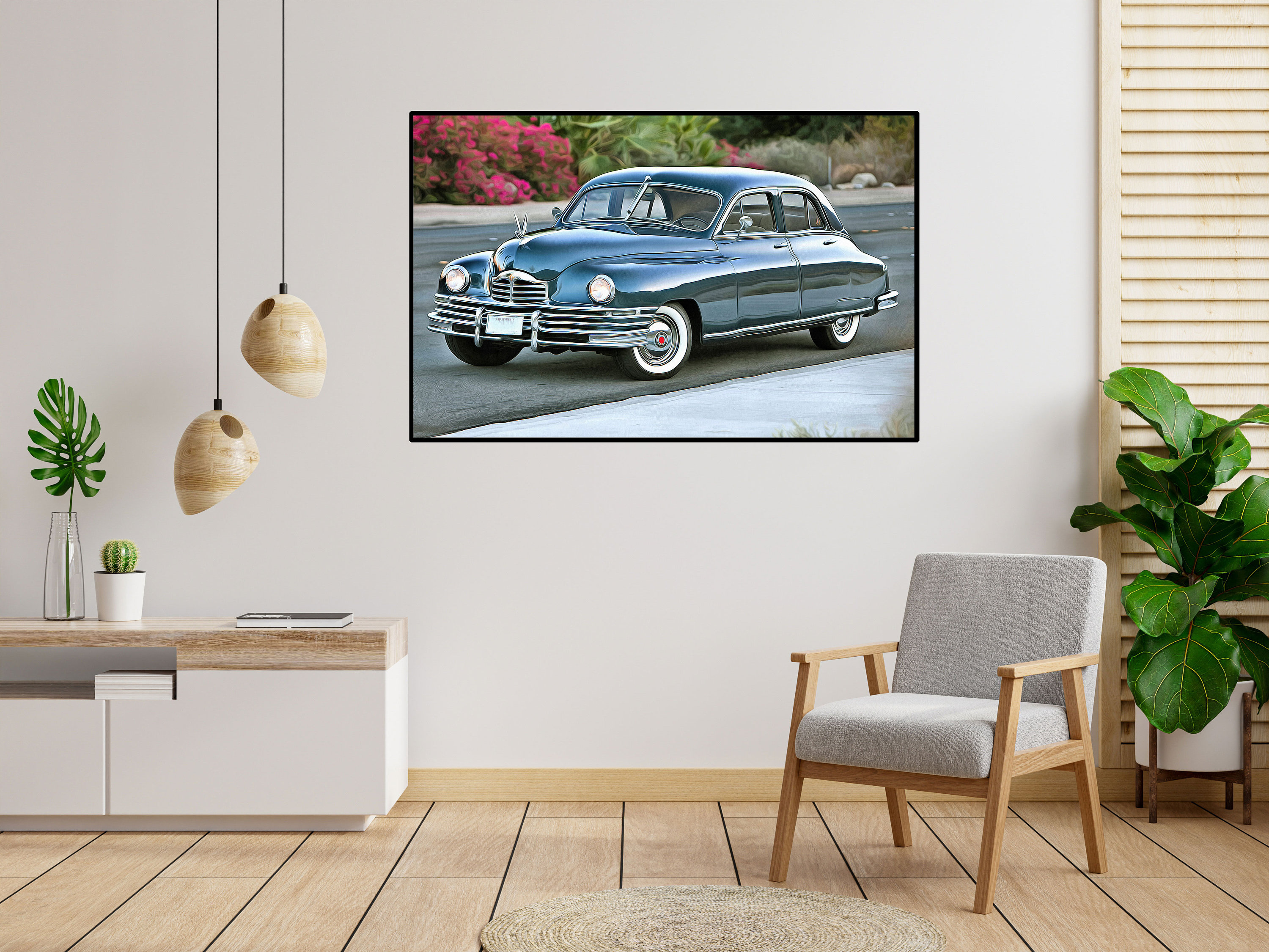 1948 Packard Super 8 Car Print, Cotton Canvas, Ready to Frame - Etsy