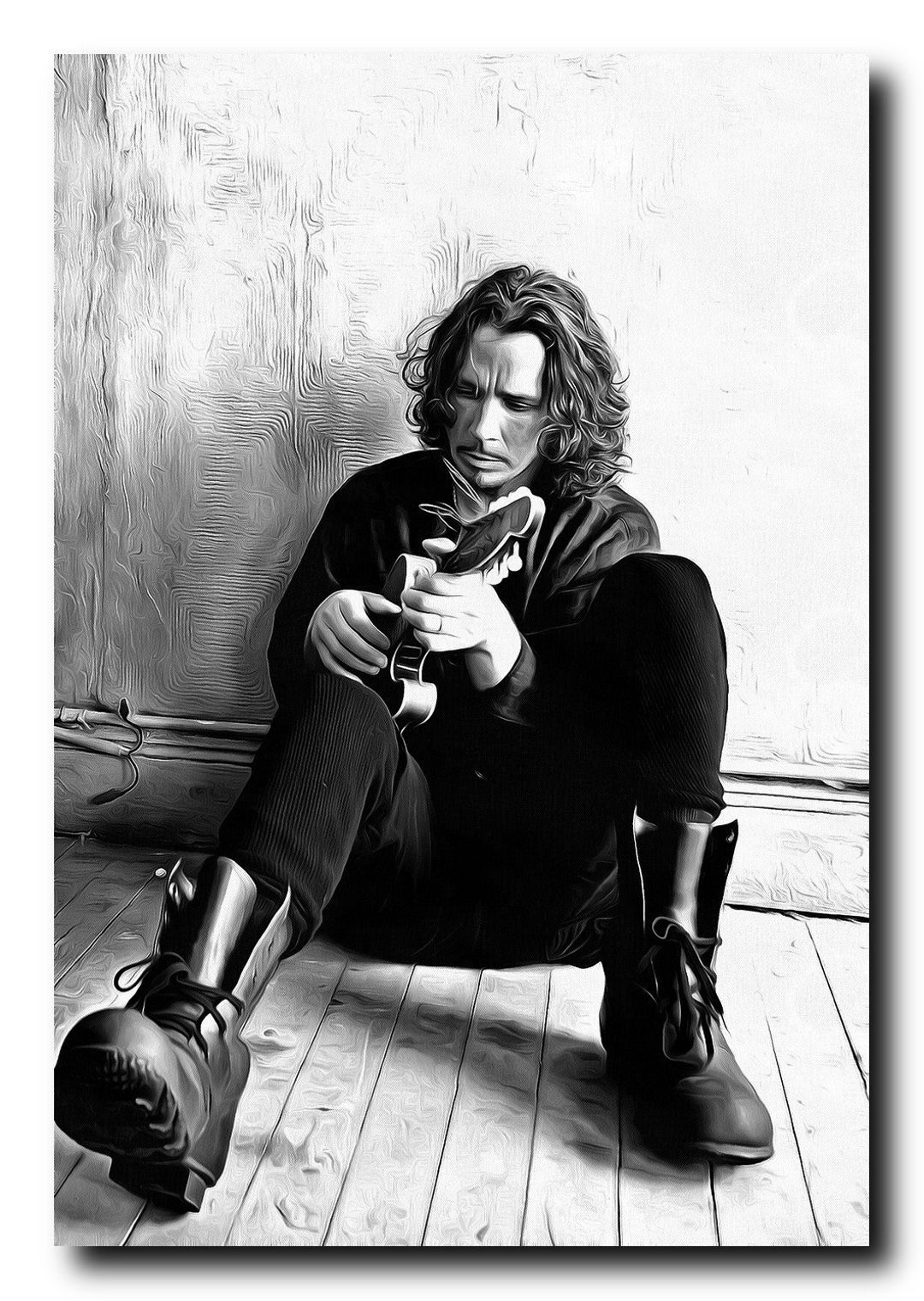 Chris Cornell Art, Real Cotton Canvas Print - Etsy