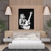 Randy Rhoads Art Real Cotton Canvas Print. Frame Ready for Dorm, Office ...