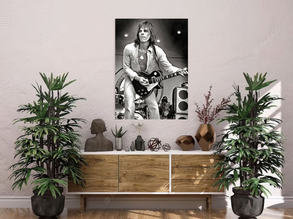Jeff Beck Art Real Cotton Canvas Print. Frame Ready for Dorm - Etsy