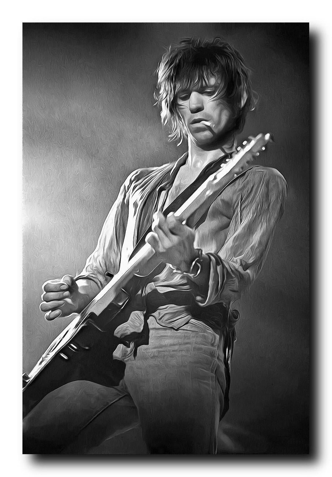 Keith Richards Art Cotton Canvas Poster Print. Frame Ready for Dorm ...