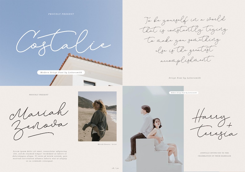 Monoline Font Bundle Calligraphy Font Handwritten Font - Etsy