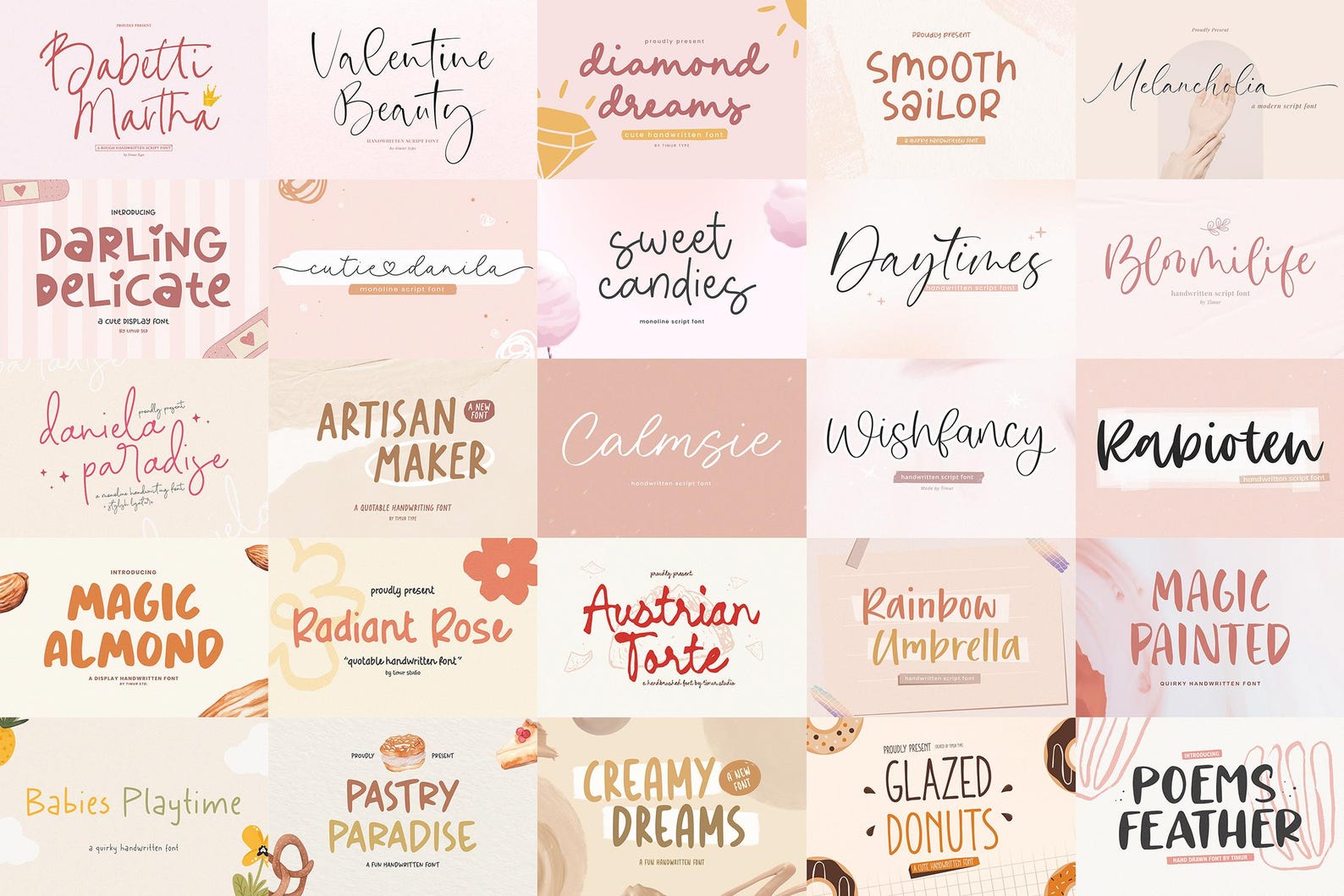 250 Font Bundle Handwritten Script Elegant Wedding Fonts Calligraphy ...