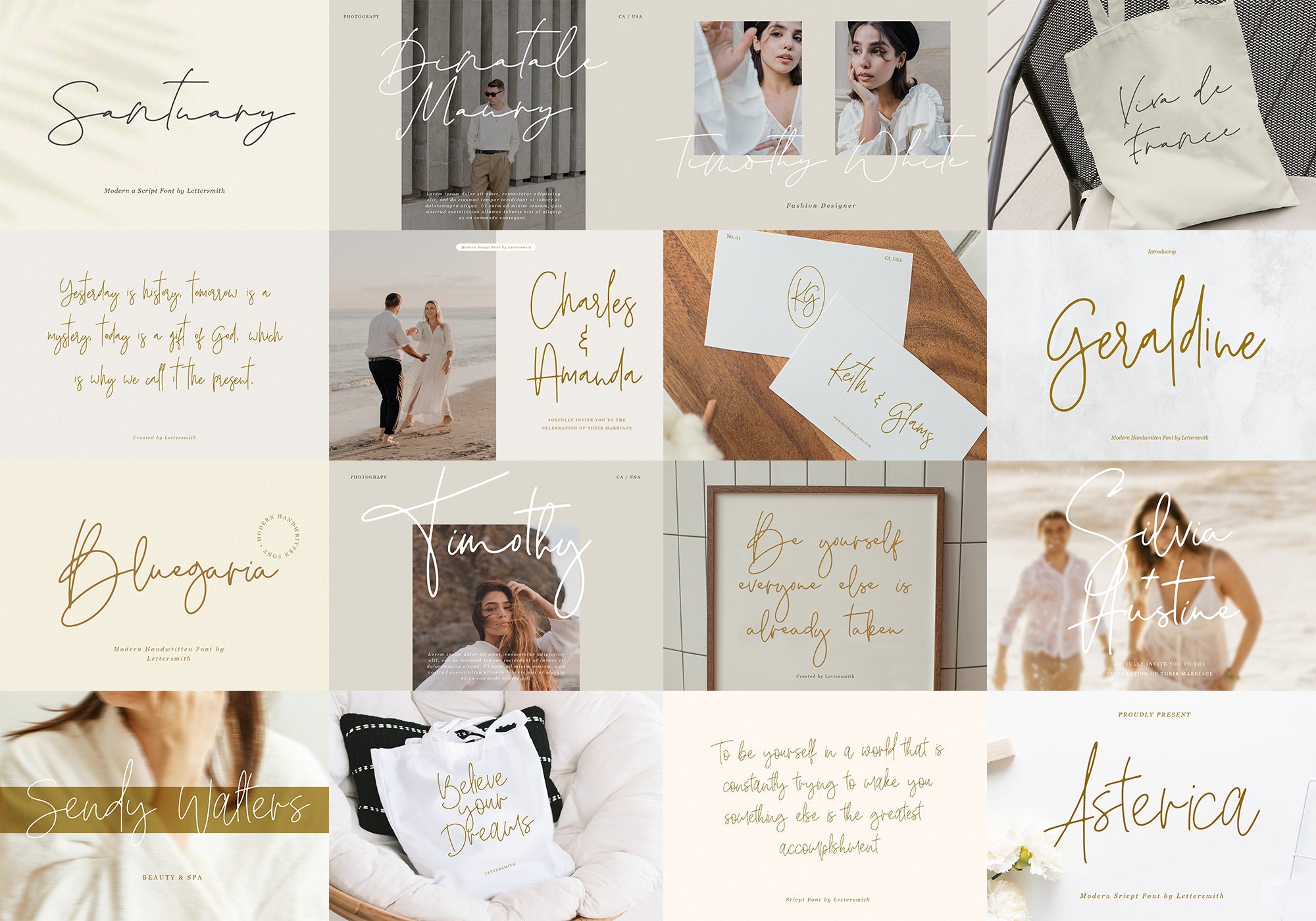 Monoline Font Bundle Calligraphy Font Handwritten Font - Etsy