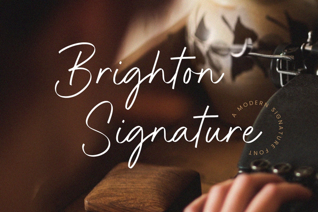 Brighton Signature - Modern Handwritten Font, Script Font, Canva Fonts ...