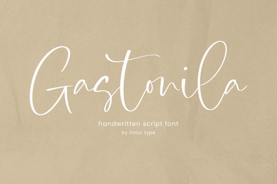 Gastonila - Modern Script Font, Calligraphy Font, Digital Font, Wedding ...