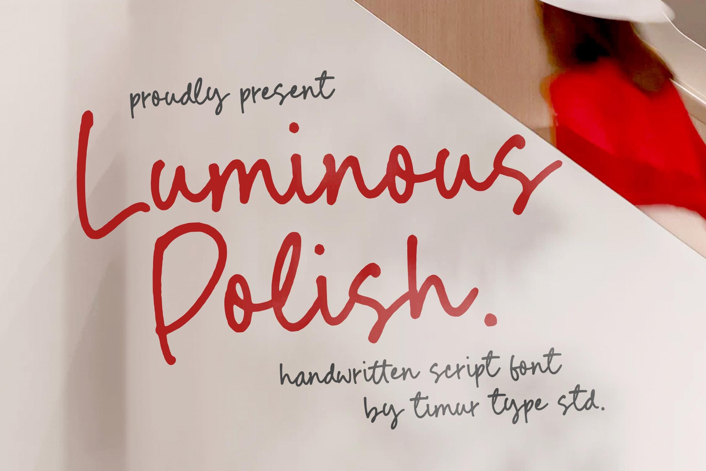 Luminous Polish – Handwritten Script Font, Calligraphy, Wedding ...