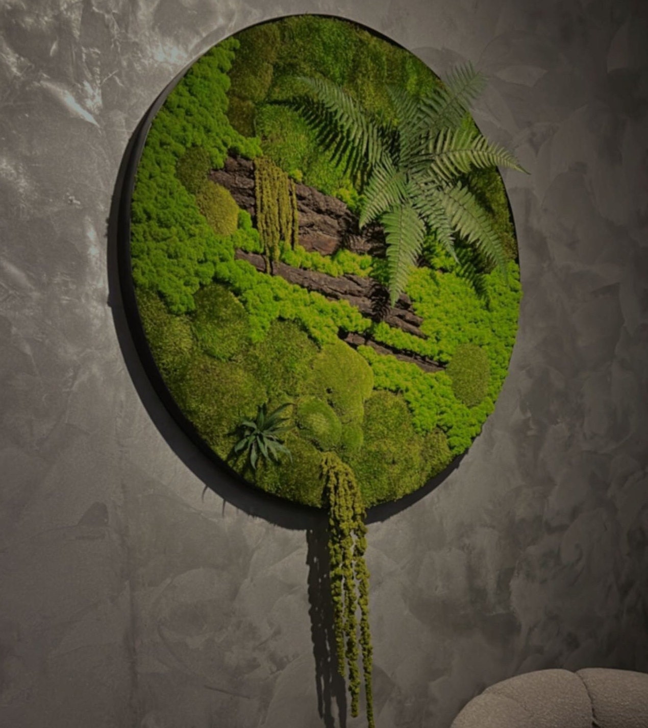 Moss Frame Moss Art Mosswall Moss Picture Home Decoration - Etsy