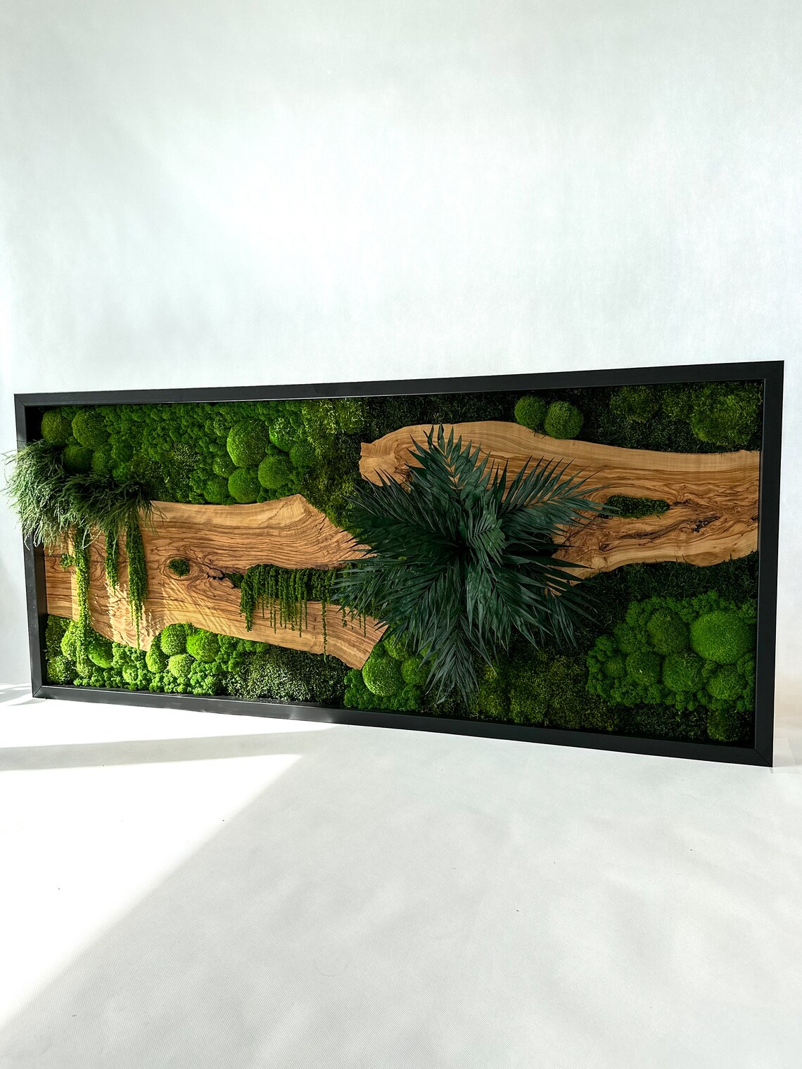 Picture With Moss and Olive Wood - Etsy
