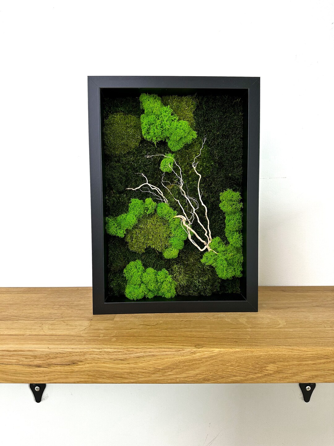 Moos Bilderrahmen, Moos Kunst, Mooswand, Moos Bild, Dekoration für ...