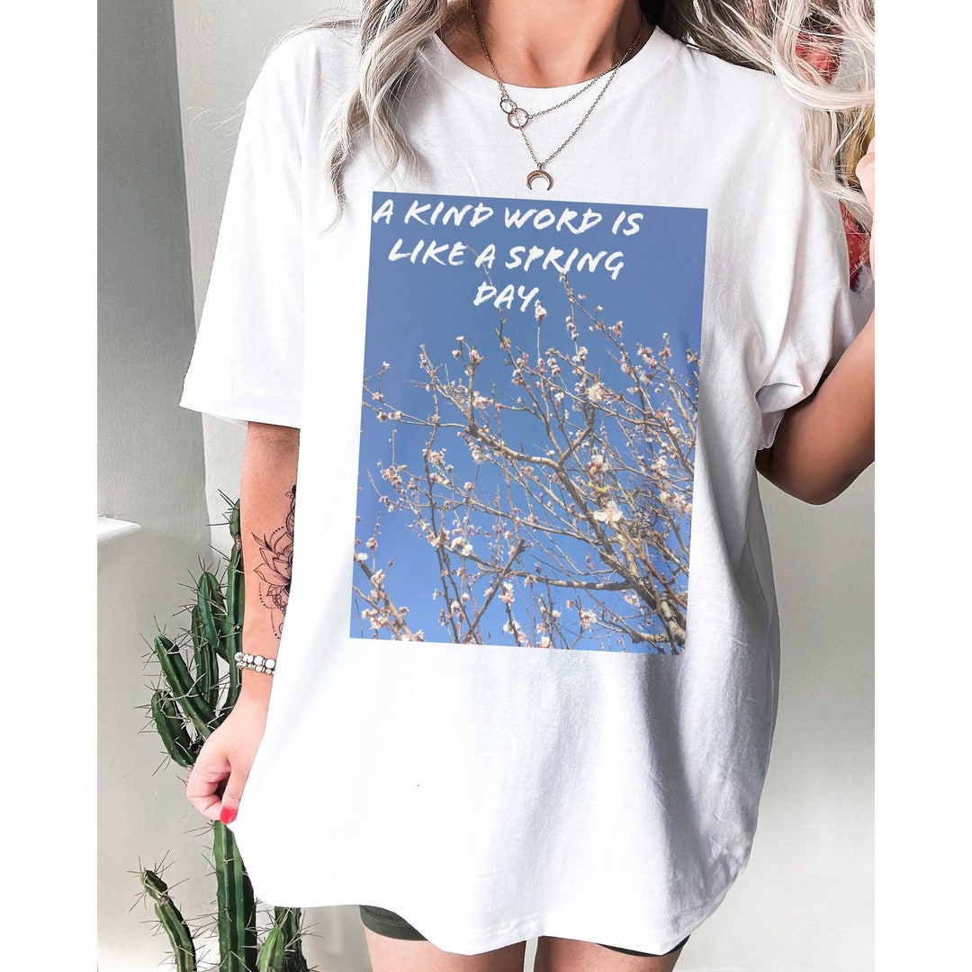 Plum Blossom Tree Branch Tshirt, Nature Shirt, Poetry Art Shirt ...