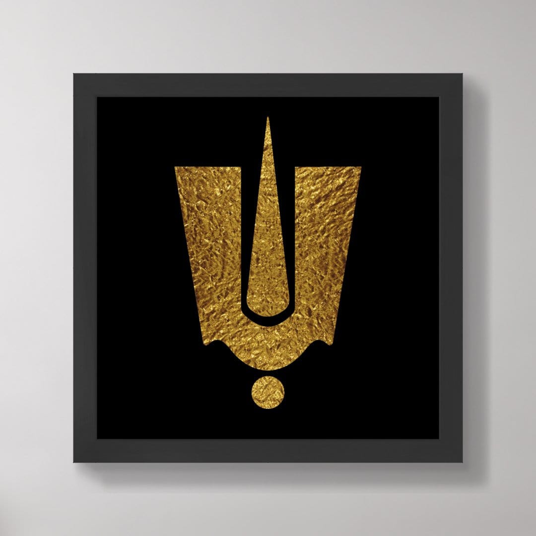 Golden Hindu Tilak Sign, God Tirupati Balaji Venkatesh Symbol,lucky ...