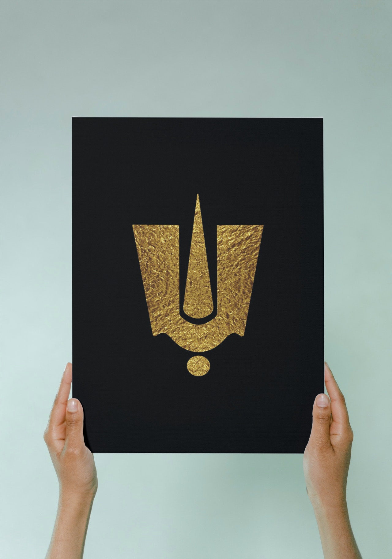 Golden Hindu Tilak Sign, God Tirupati Balaji Venkatesh Symbol,lucky ...