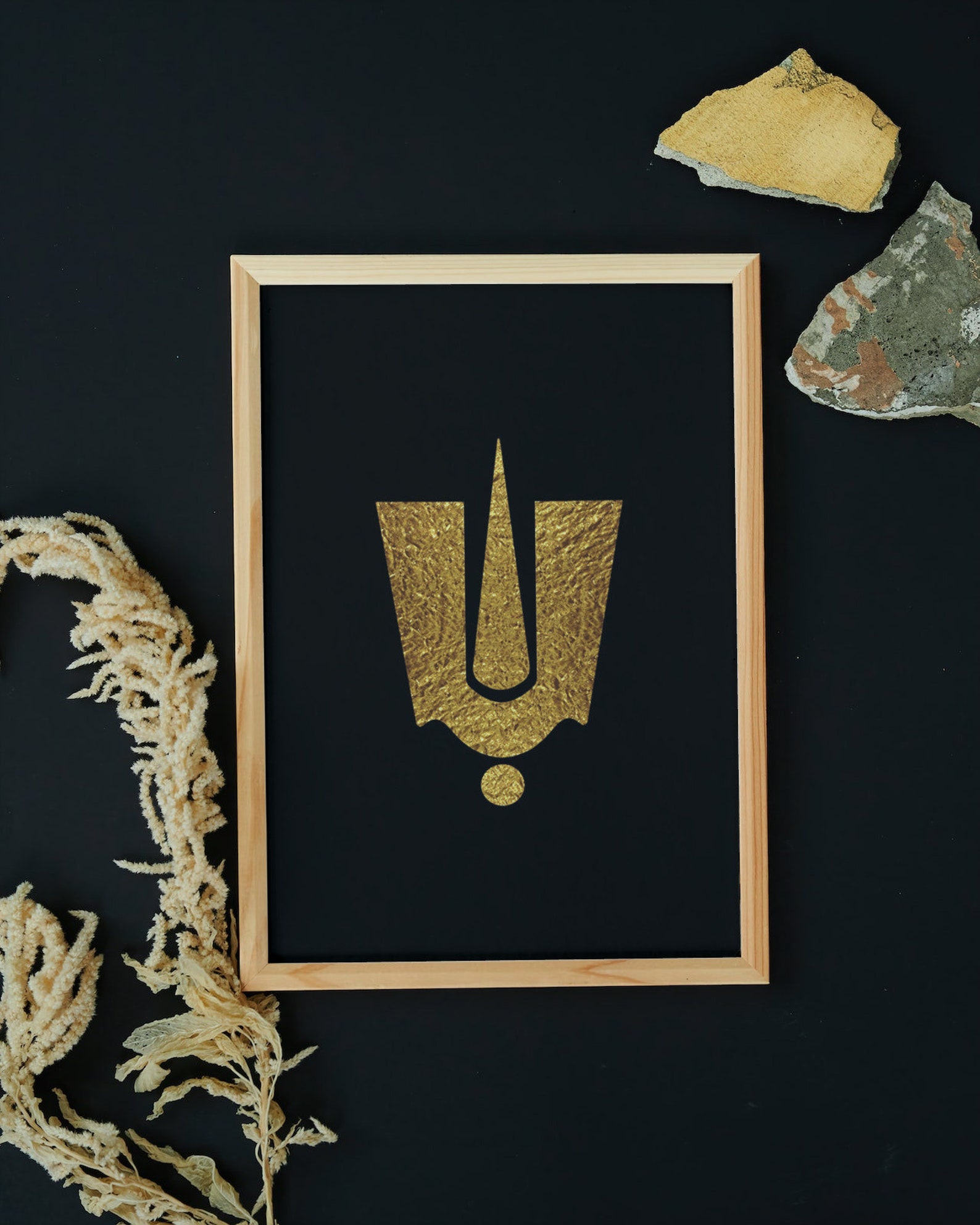 Golden Hindu Tilak Sign, God Tirupati Balaji Venkatesh Symbol,lucky ...