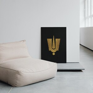 Golden Hindu Tilak Sign, God Tirupati Balaji Venkatesh Symbol,lucky ...