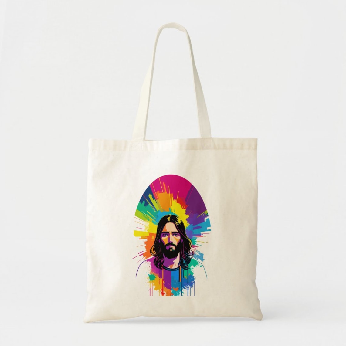 Colorful Jesus Color Splash Painting Style Design, Vector, Christian ...