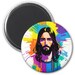 Colorful Jesus Color Splash Painting Style Design, Vector, Christian ...