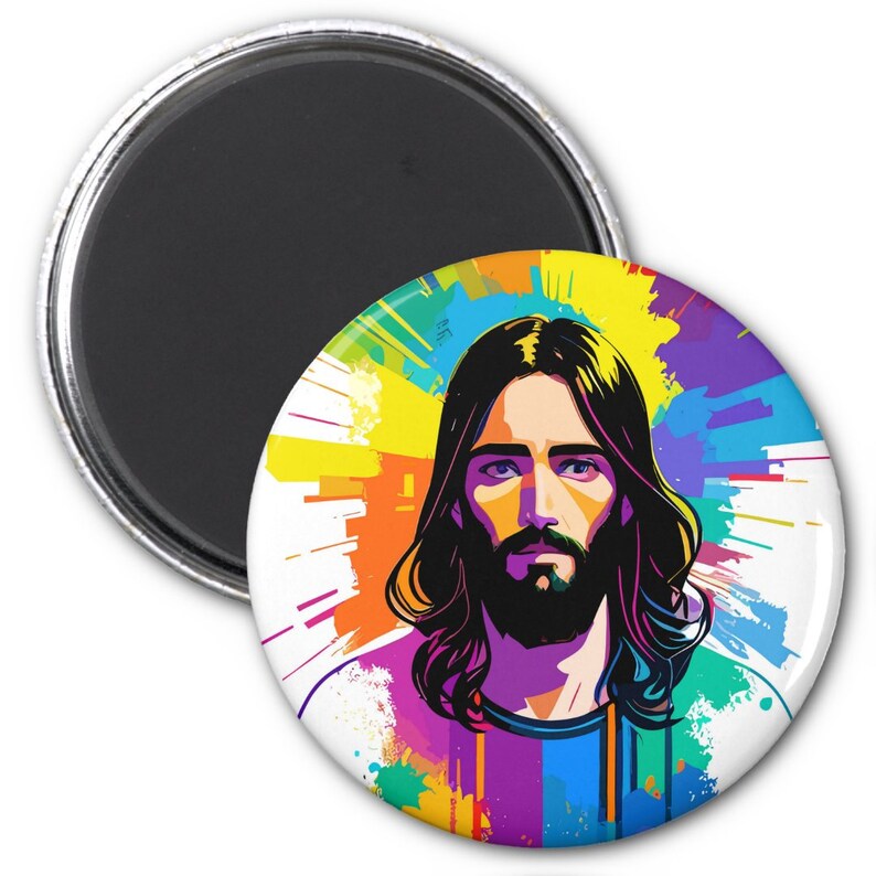 Colorful Jesus Color Splash Painting Style Design, Vector, Christian ...
