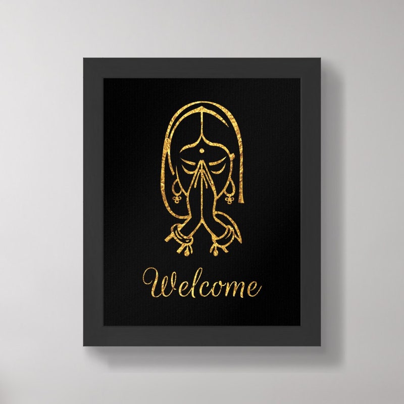 Namaste Poster - Etsy