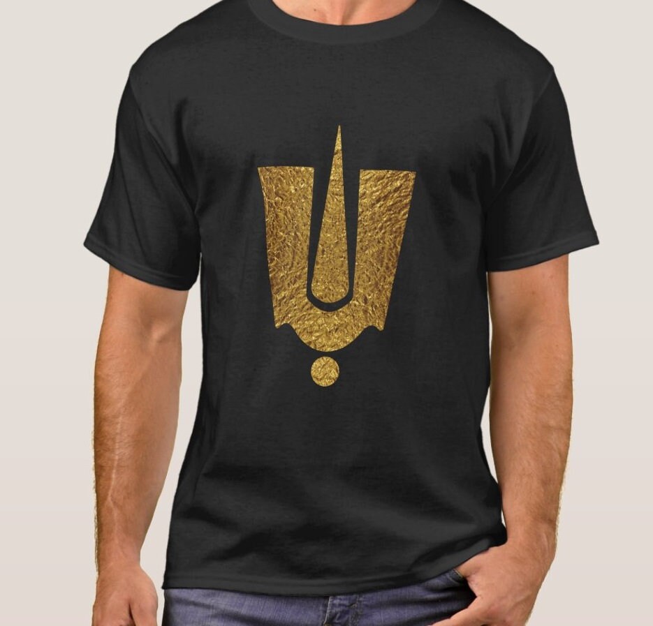 Golden Hindu Tilak Sign, God Tirupati Balaji Venkatesh Symbol,lucky ...