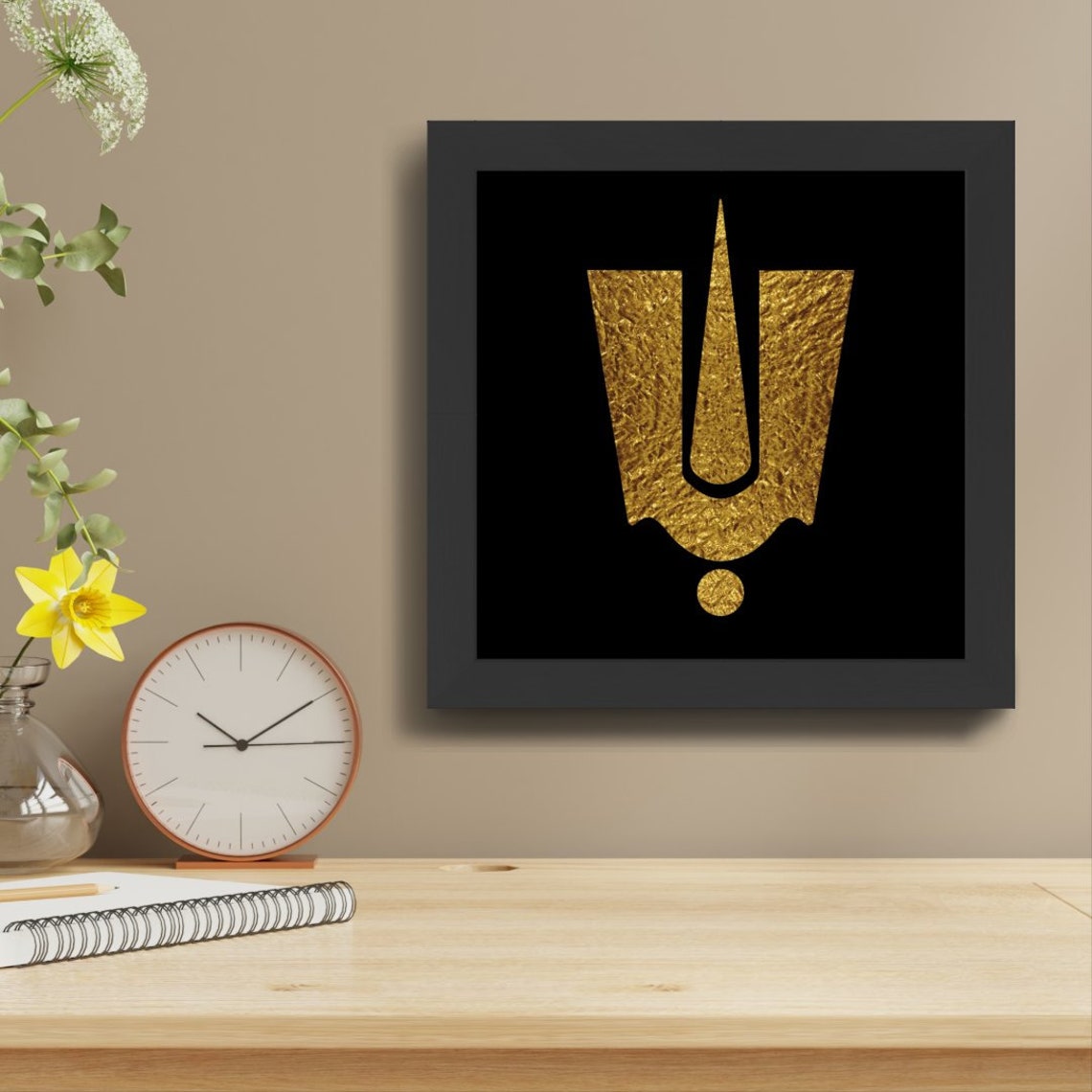 Golden Hindu Tilak Sign, God Tirupati Balaji Venkatesh Symbol,lucky ...