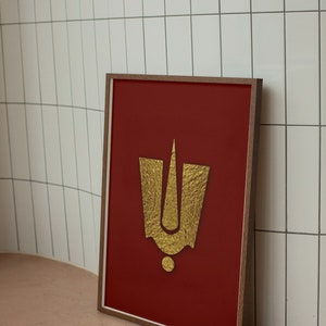 Golden Hindu Tilak Sign, God Tirupati Balaji Venkatesh Symbol,lucky ...