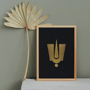 Golden Hindu Tilak Sign, God Tirupati Balaji Venkatesh Symbol,lucky ...