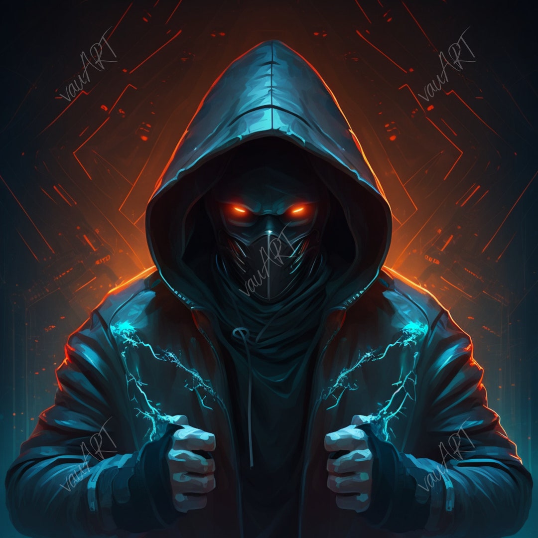 Hacker Cyber Crime Digital Art AI Generate Art AI Art - Etsy