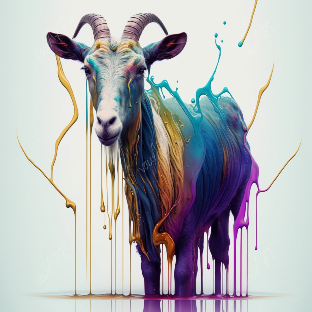 Goat Surrealism AI Art Digital Art AI Generate Art - Etsy