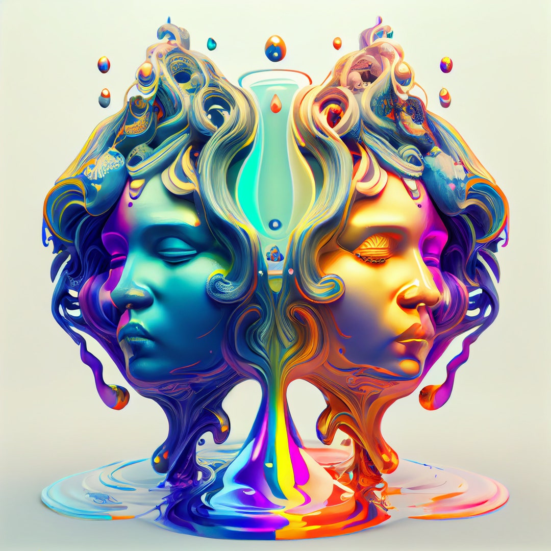Gemini Surrealism AI Art Digital Art AI Generate Art - Etsy