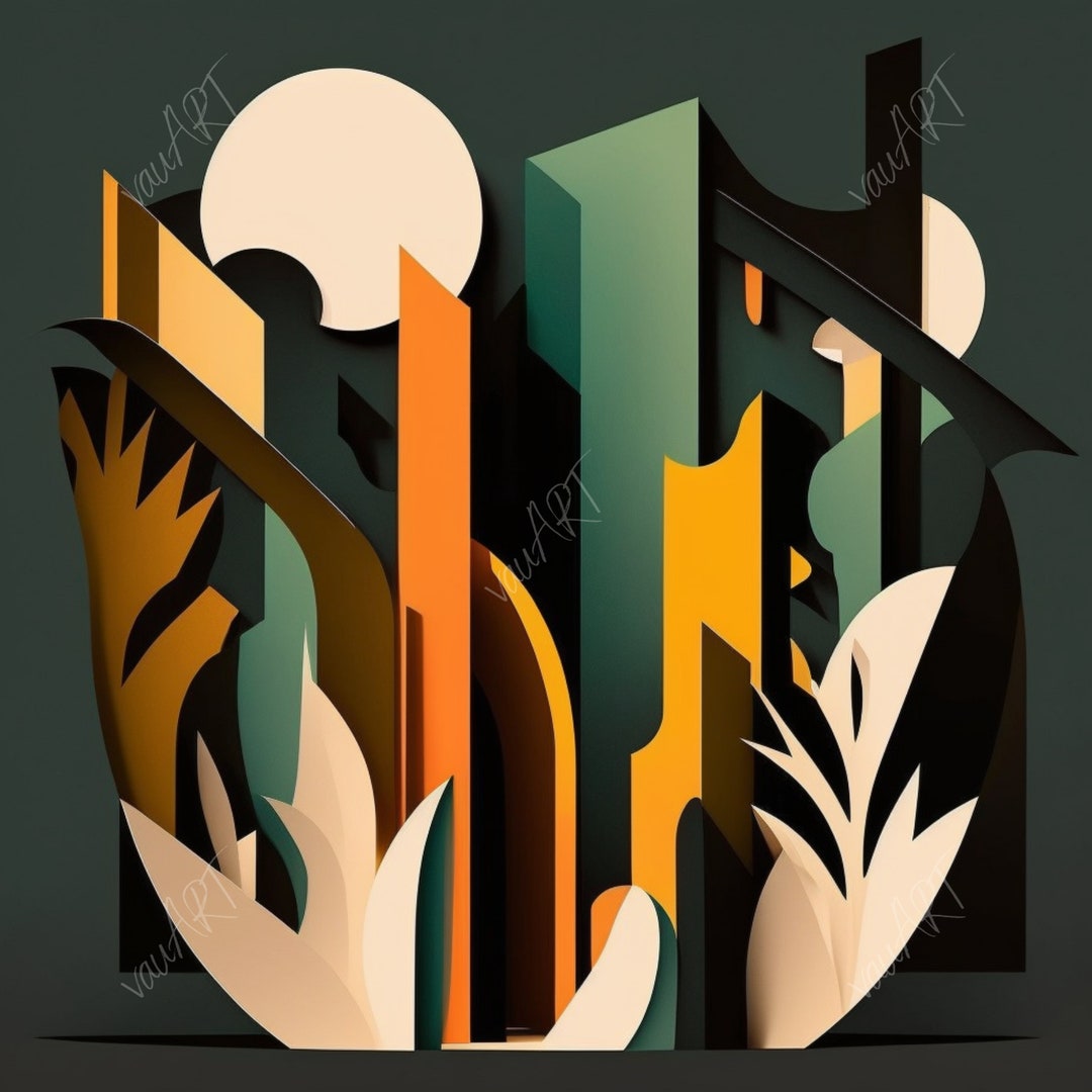 Abstract Garden Negative Digital Art AI Generate Art AI Art Print Ai ...