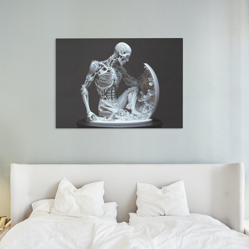 Skeleton Surrealism 3D Abstract AI Generate Art AI - Etsy