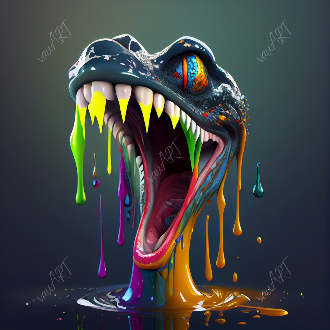 Snake Surrealism AI Art Digital Art AI Generate Art - Etsy