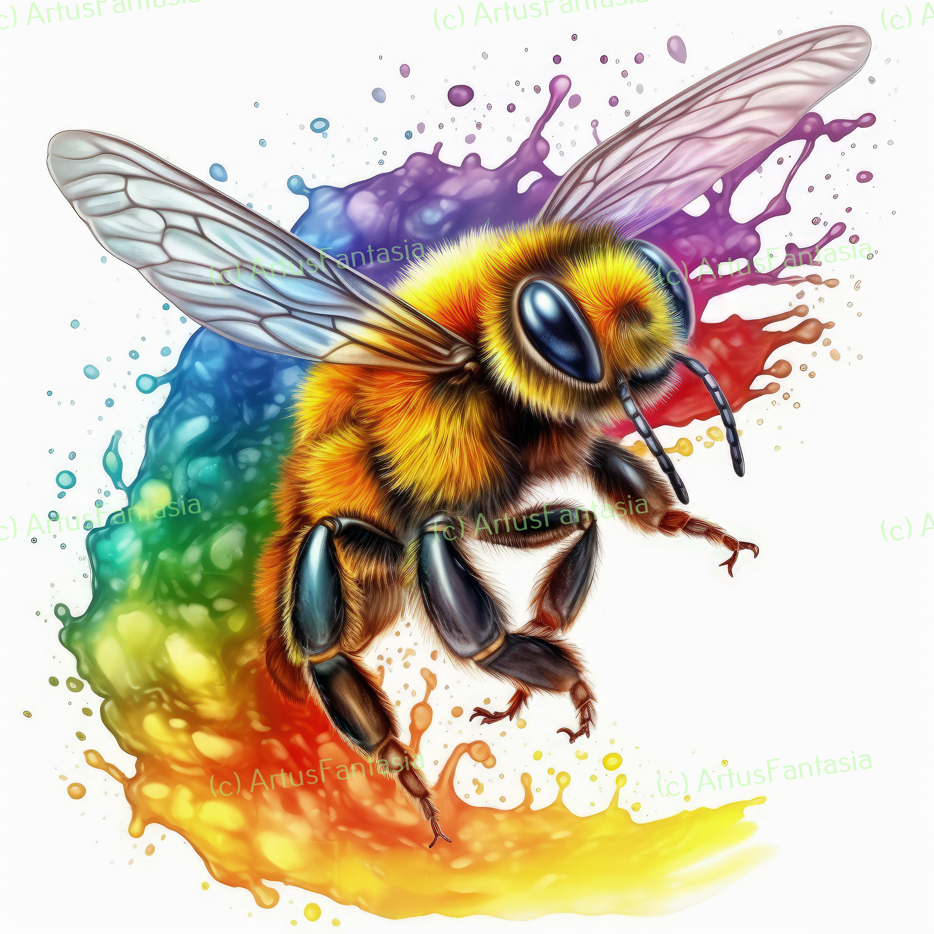 LGBTQ Bees Honeybees Rainbow Colors Clip Art Pride Gay - Etsy