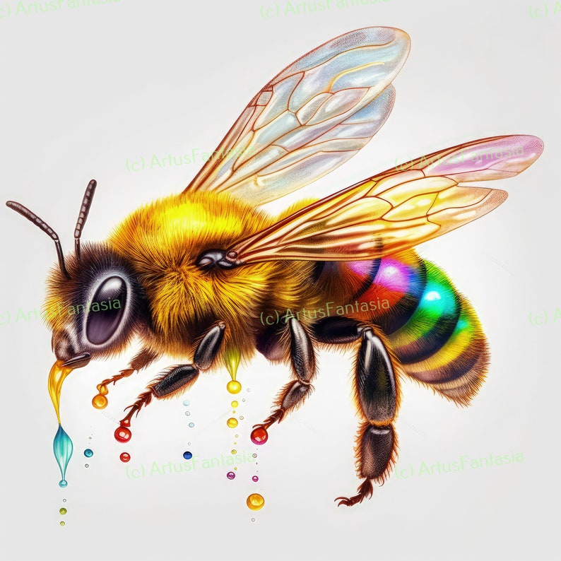 LGBTQ Bees Honeybees Rainbow Colors Clip Art - Pride Gay Lesbian ...