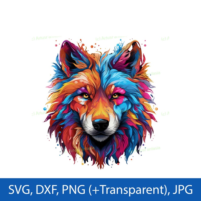 Cabeza de lobo Lobo Cráneo Lobo svg dxf png jpg Vector Lobo Misterioso ...