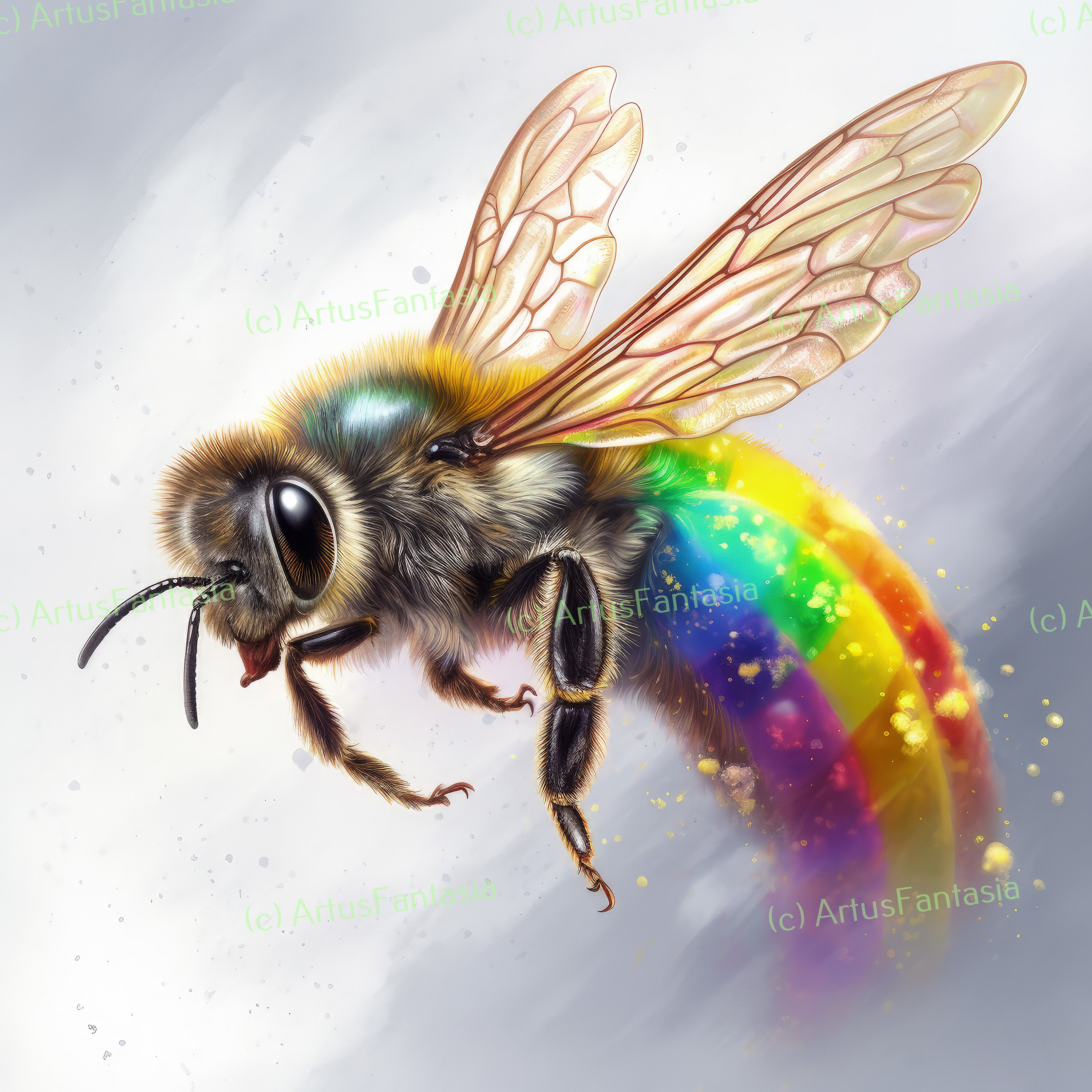 LGBTQ Bees Honeybees Rainbow Colors Clip Art Pride Gay - Etsy