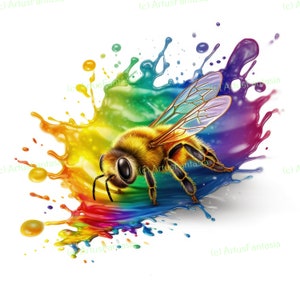 LGBTQ Bees Honeybees Rainbow Colors Clip Art - Pride Gay Lesbian ...