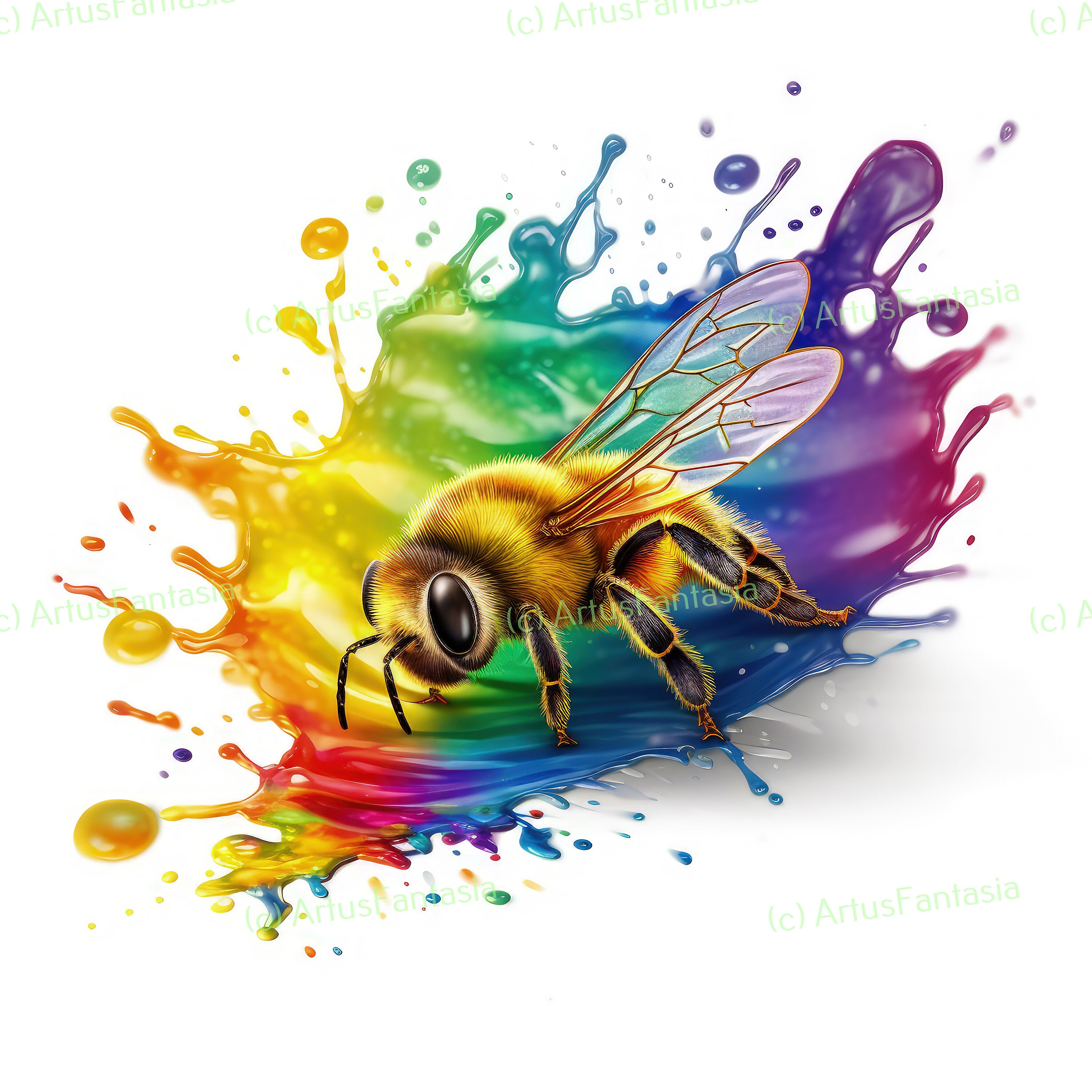 LGBTQ Bees Honeybees Rainbow Colors Clip Art Pride Gay - Etsy