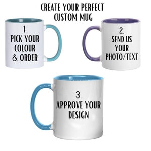 Custom Mug - Any Design- Fast Postage -personalised Photos Images Logo ...
