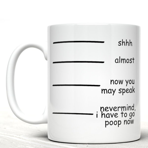 Shhh Coffee Mug - Etsy