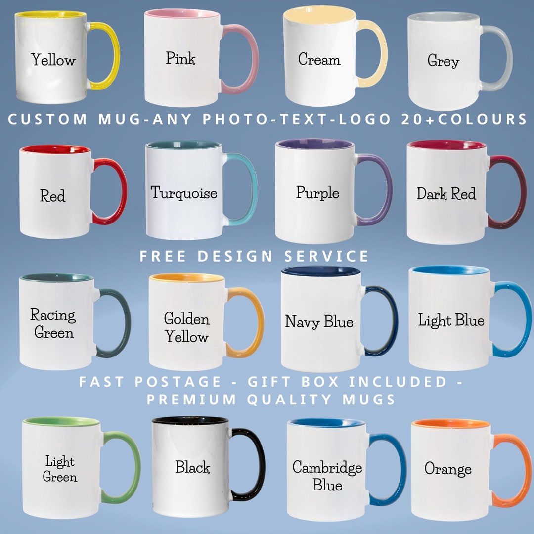 Custom Mug Any Design Fast Postage personalised Photos Images Logo ...