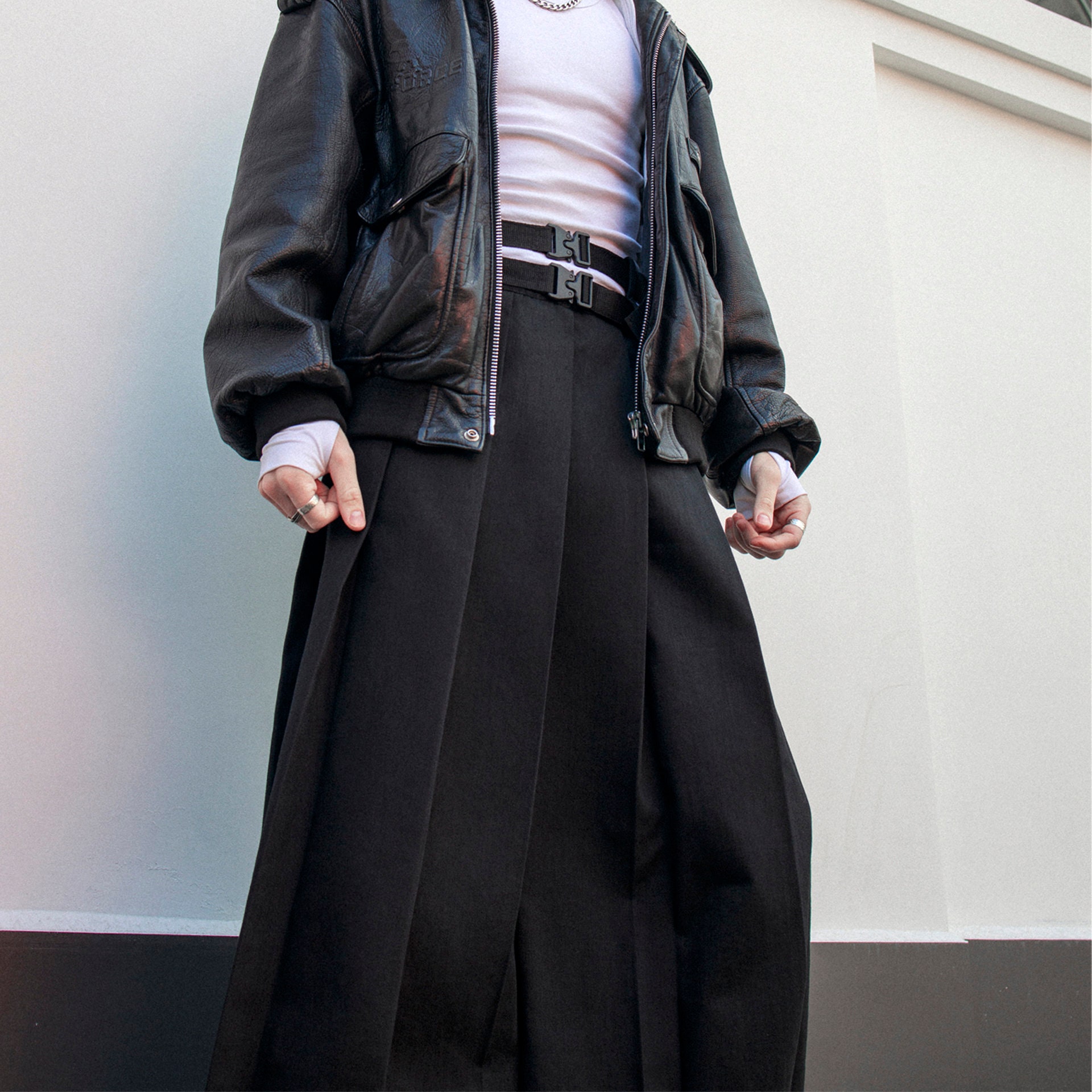 Men's Maxi Pleated Skirt extra With a Double Belt / Not Kilt - Etsy