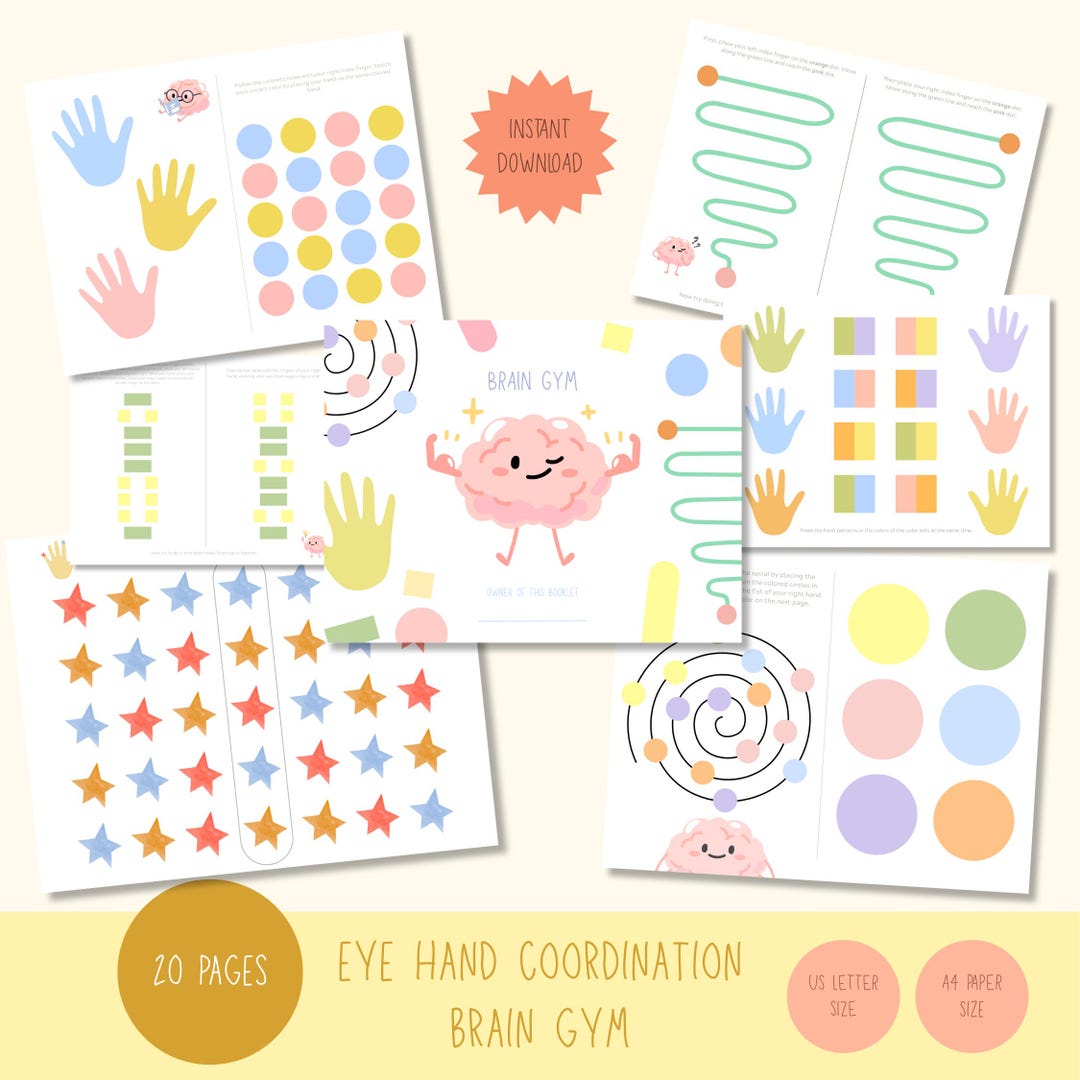 Brain Exercise Games Kids Hand Eye Coordination Bilateral Coordination ...