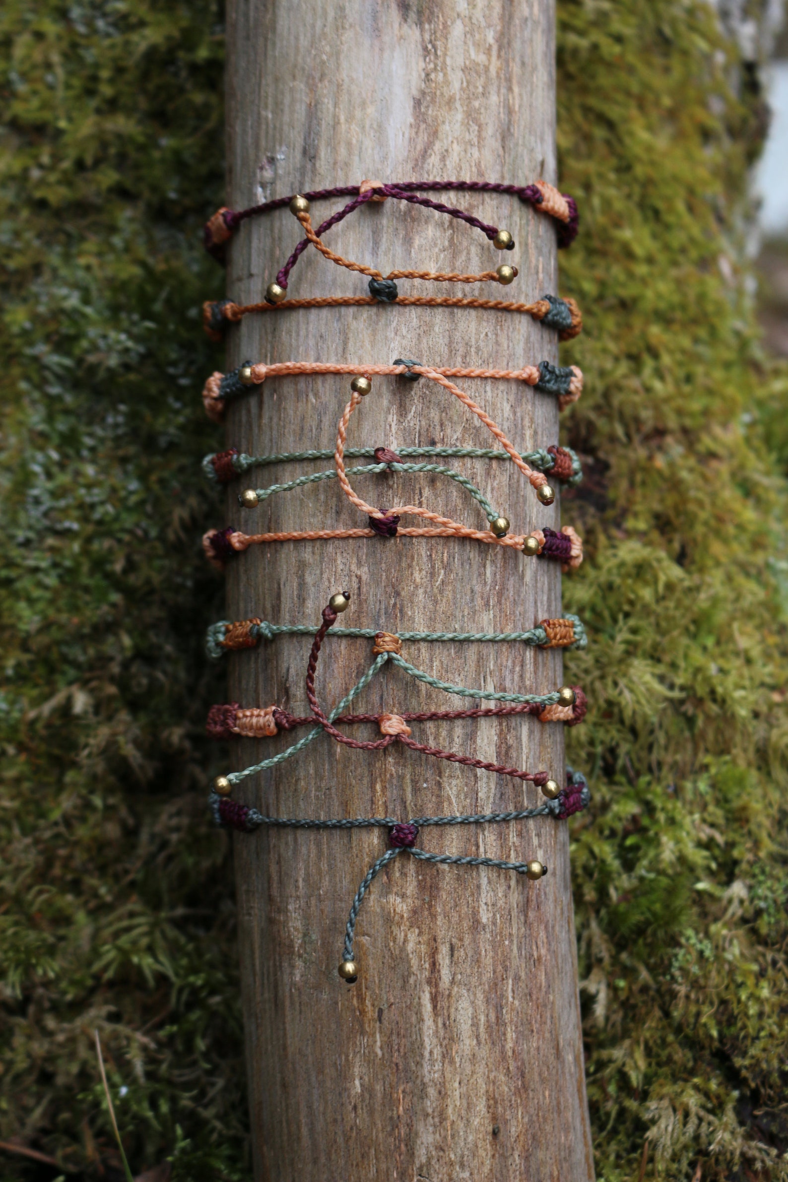 Handmade Micro Macrame Flower Bracelets Knotted Adjustable - Etsy