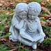 Concrete Kids Reading Statue: Stone Sculpture, Book Lover Gift - Etsy