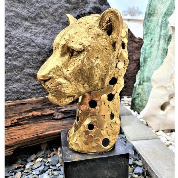 Resin Leopard Statue - Etsy