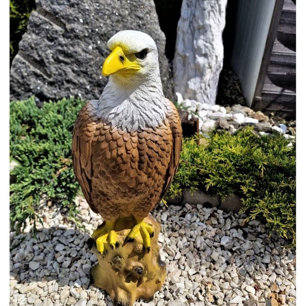 Hawk Garden Statue - Etsy