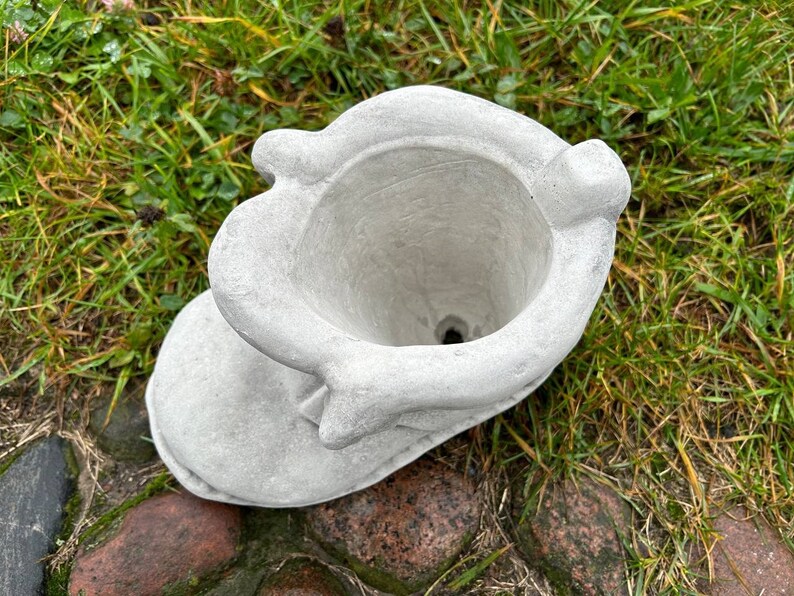 Concrete Boot Flower Pot: Unique Stone Garden Planter - Etsy