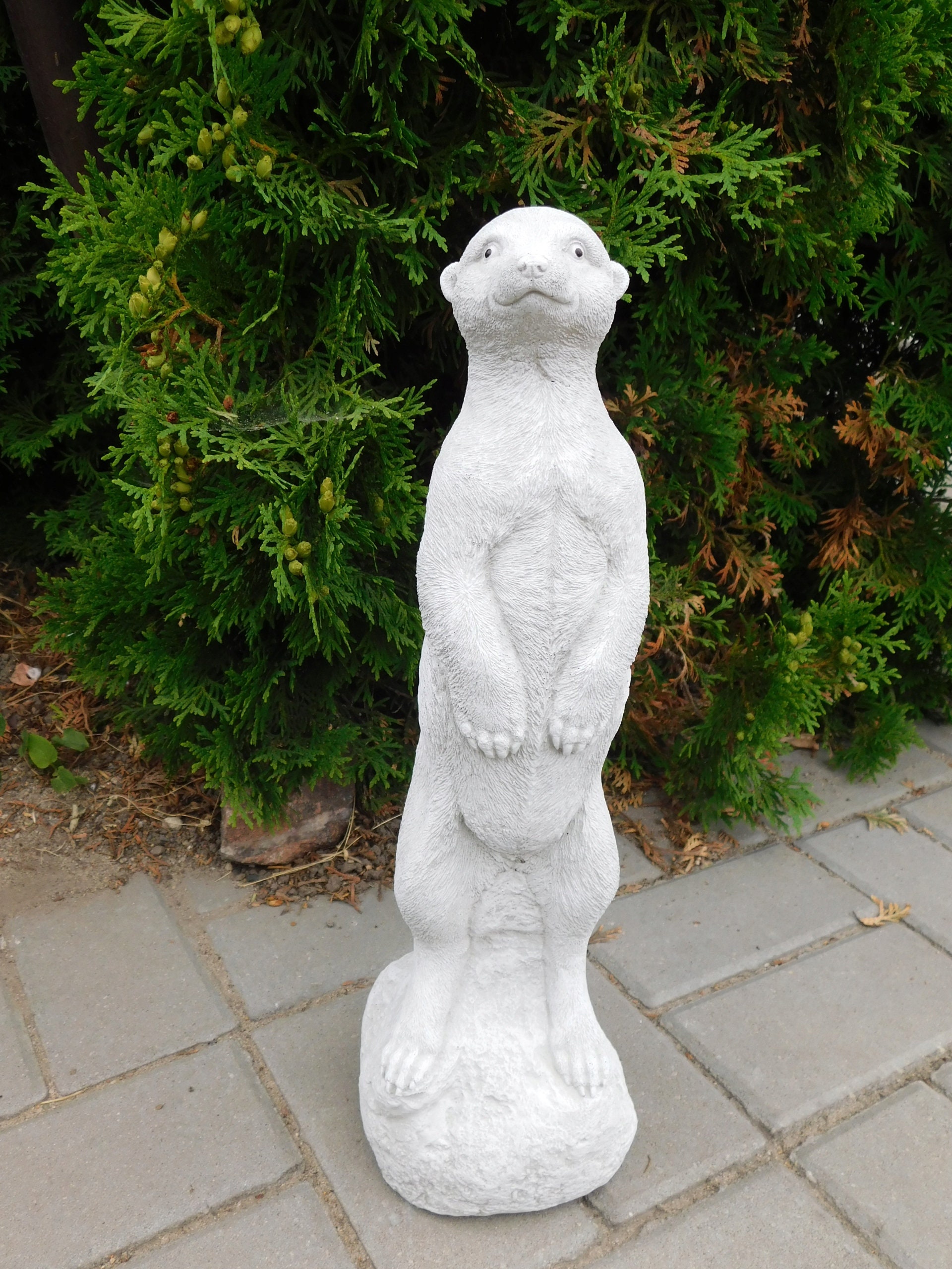 Stone Marmot Statue Concrete Meerkat Ornament Woodchuck - Etsy